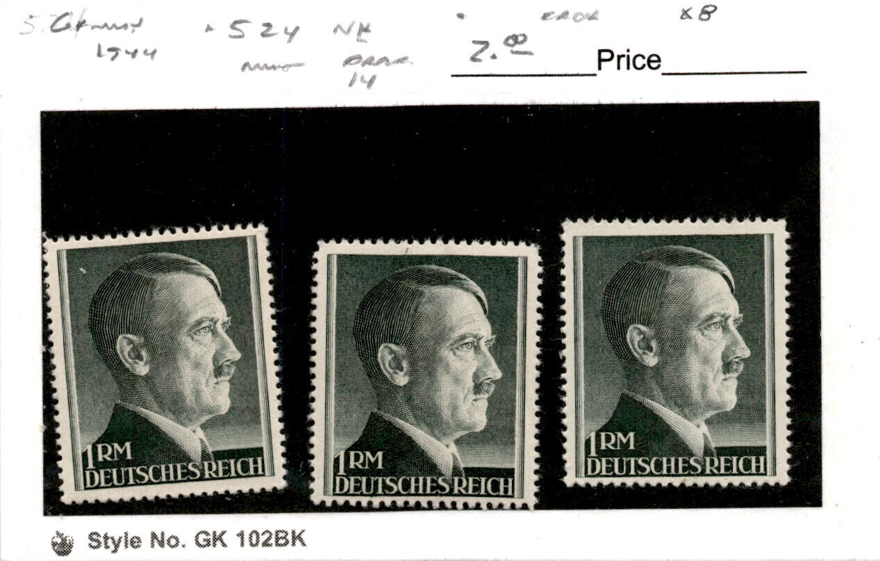 Germany, Postage Stamp, #524 Lot Mint NH, 1944 World War 2, Hitler (AE ...