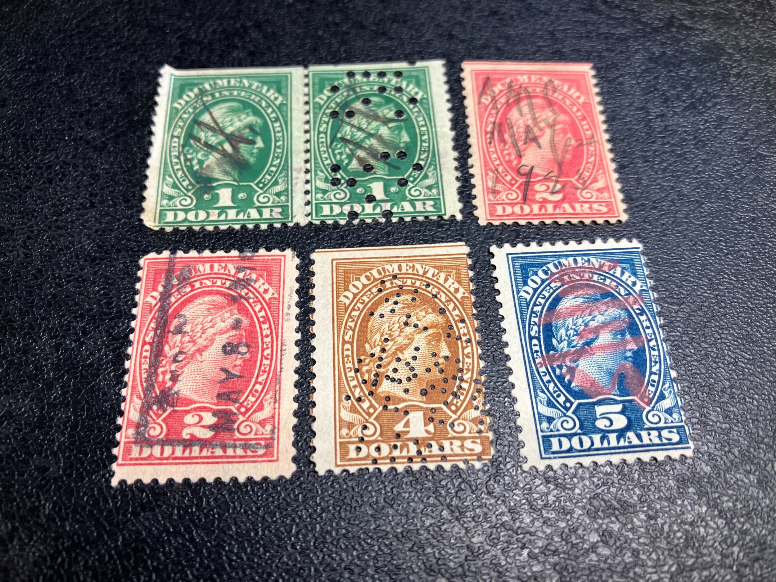 United States Documentary Stamps R240//244 Used | United States, Stamp ...