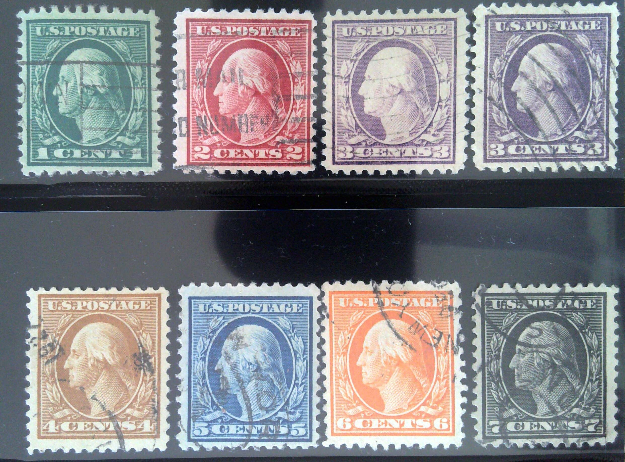 Scott#498-499, 501-504,506-510,511-518 - FW Lot - Used - Perf 11 - 1917 ...