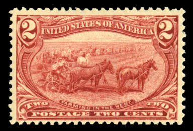 United States, 1898 Trans-Mississippi Issue #286 Cat$60, 1898 2c copper ...