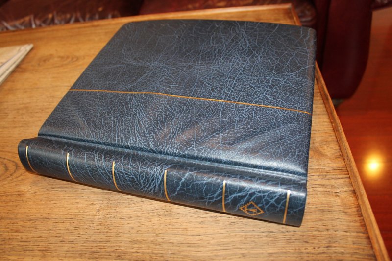 Blue Padded Lighthouse Empty Stamp Album with 60 Pages for Full or Half ...