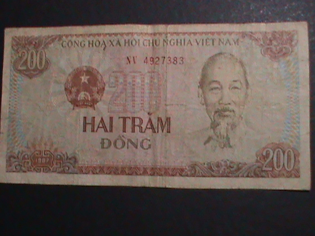 Vietnam- 1987- HO JI Ming Period 200 Dong-Antique Very OLD Currency ...