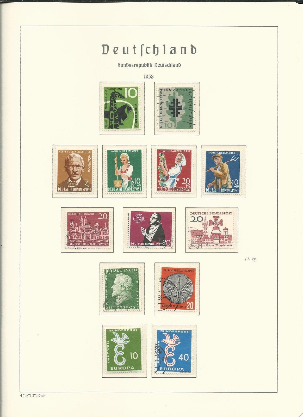 Germany Collection 1949-86 in Lighthouse Hingless Album, SCV $1000 ...