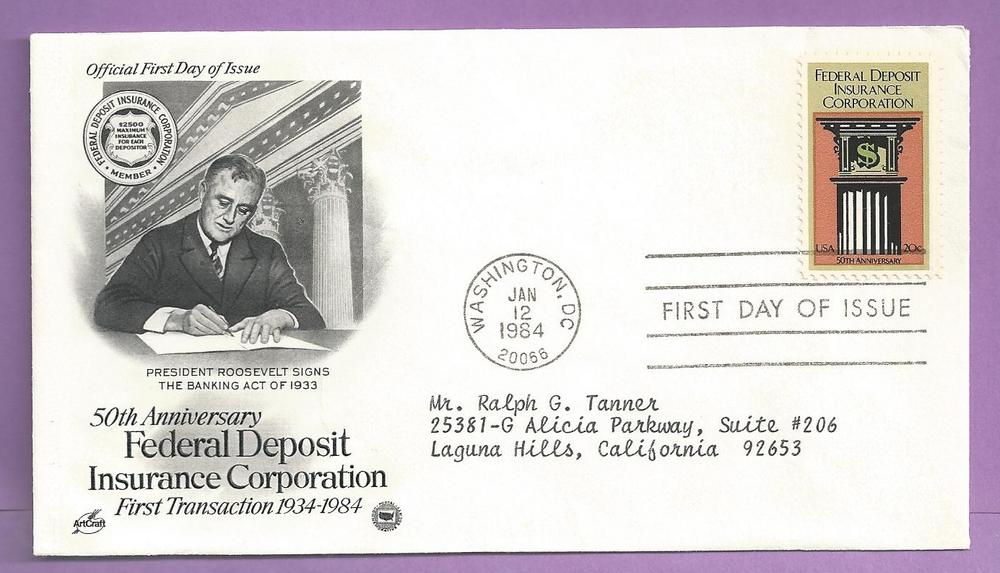 US #2071 FDC 20c Pillar, Dollar Sign | United States, General Issue ...