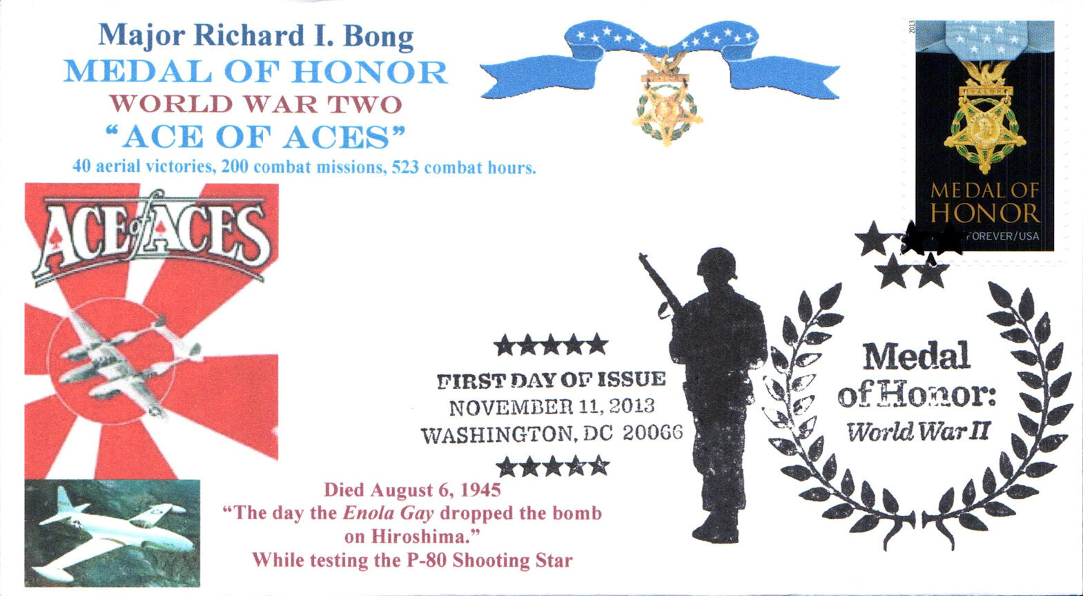 #4823 Army Medal of Honor Hall FDC | United States, General Issue Stamp ...