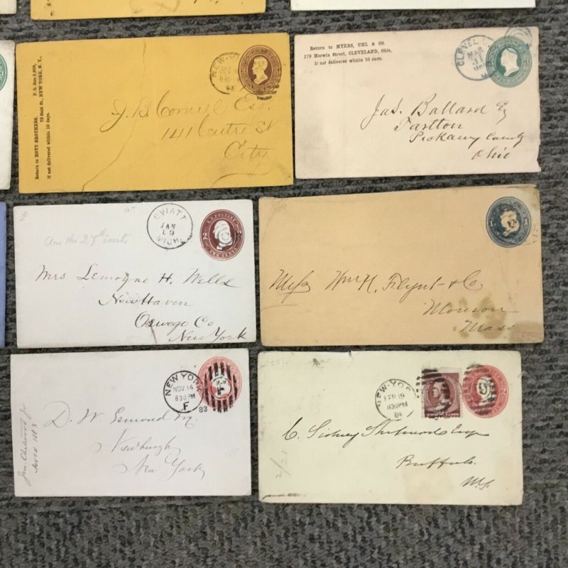 27. U.S. 1864-1894 Stamped Envelope U 58-U 300. Group of Postal ...