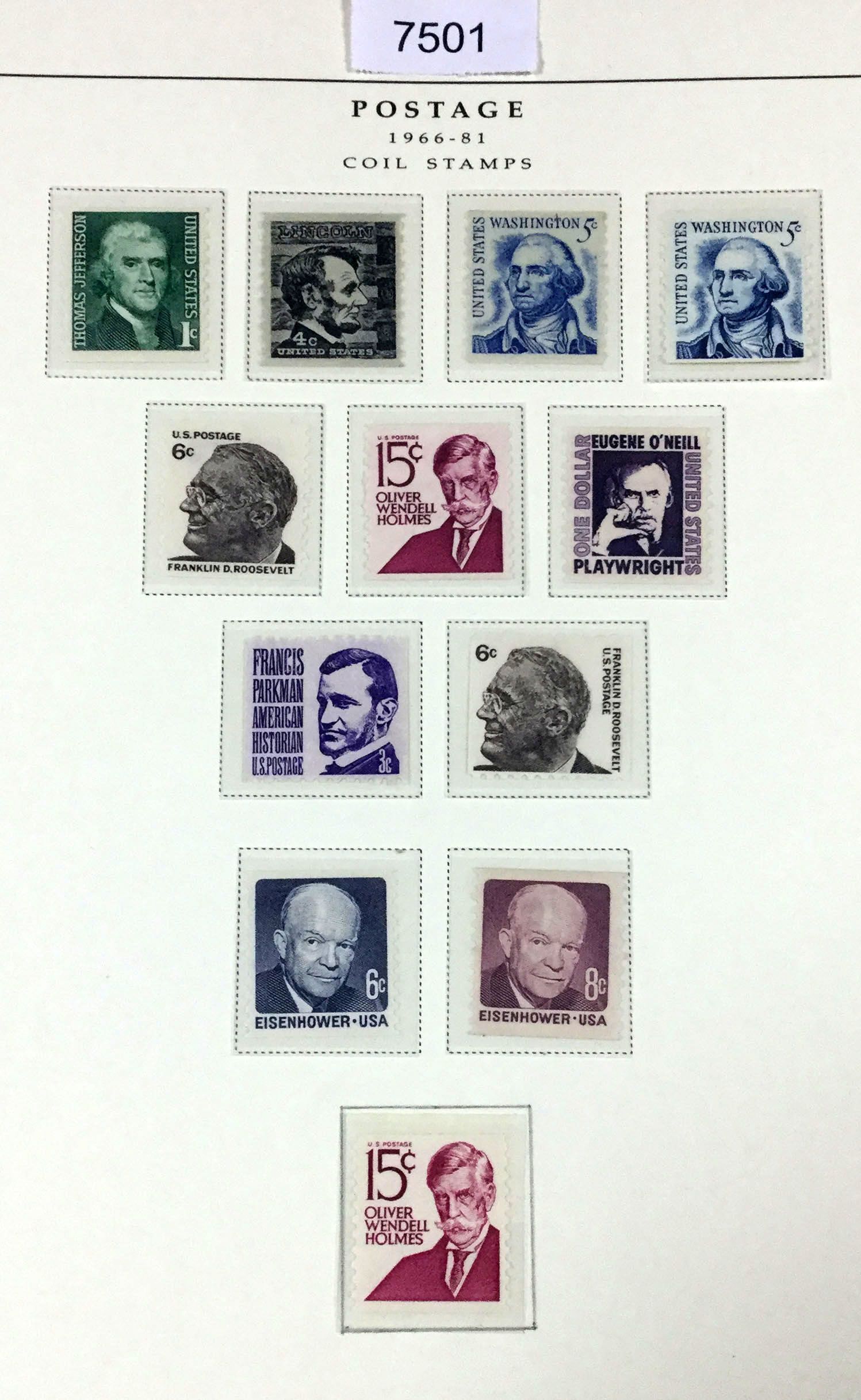 US Stamps 1966-1981 Mint OG NH Collection LOT #7501 | United States ...