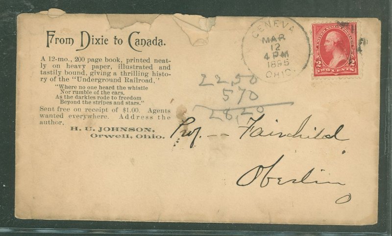 US cleveland, ohio, 1895, from dixie to canada, underground railroad ...