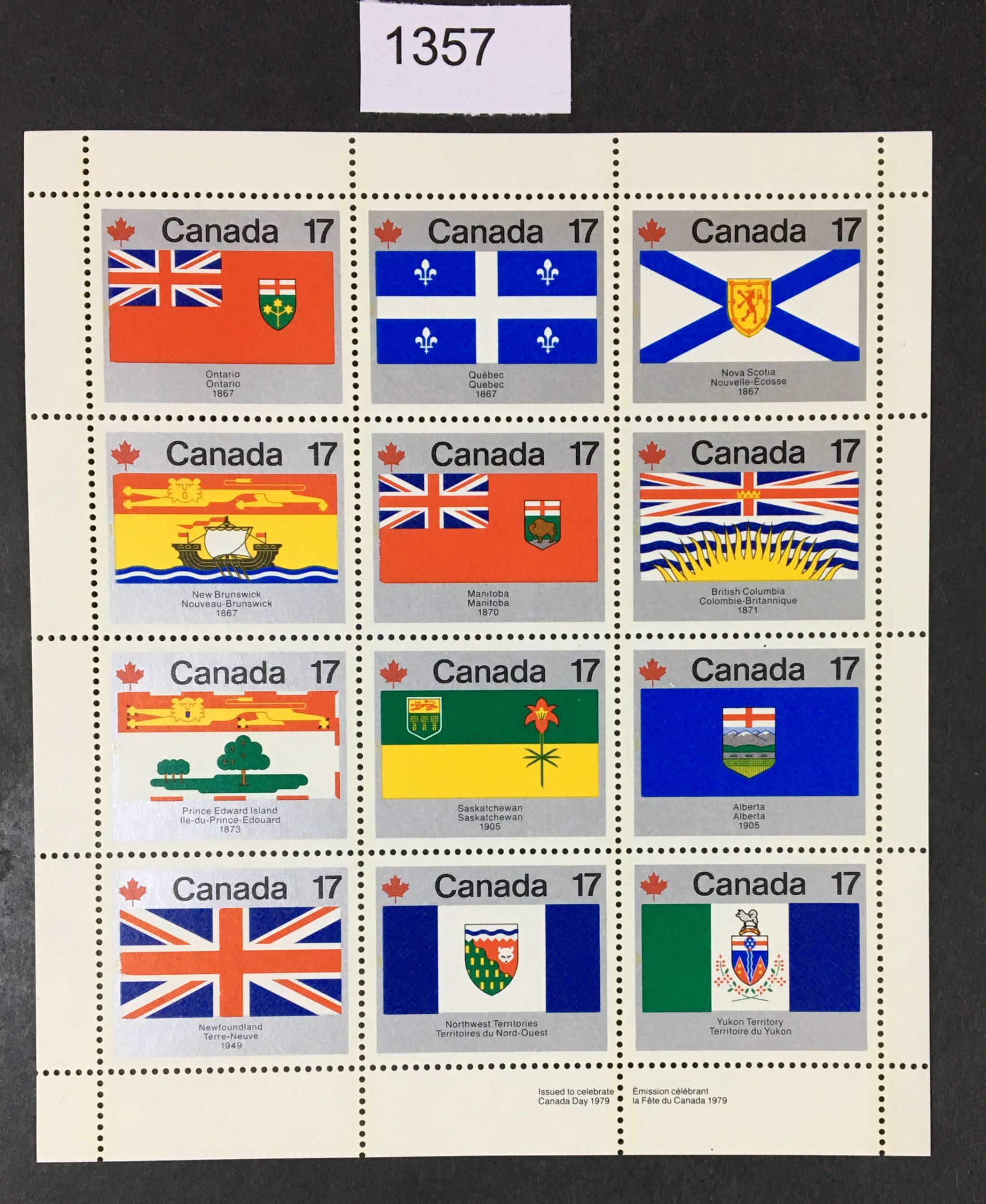 Canada Stamps # 832a Sheet 1979 Mint OG NH CAT. $ LOT #1357 | Canada ...