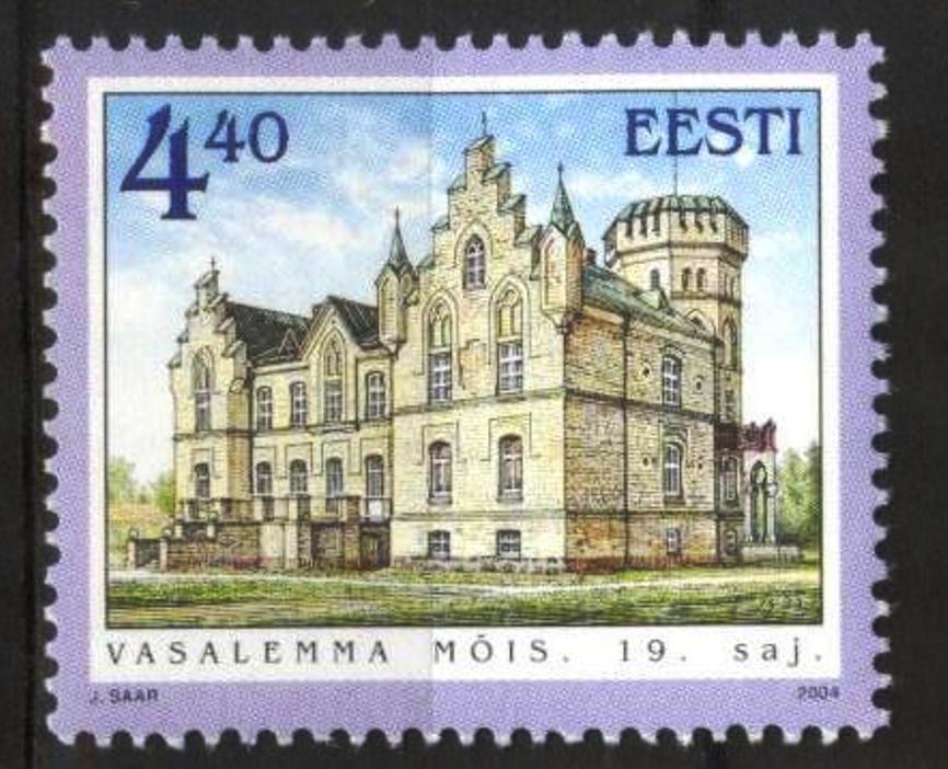 Estonia 2004 Architecture Vasalemma Hall MNH | Europe - Estonia, Postal ...