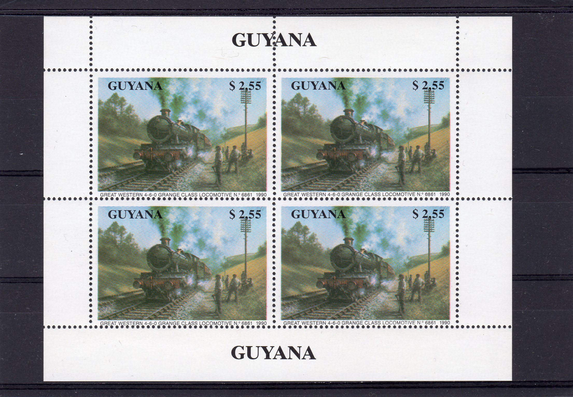 Guyana 1990 Trains Locomotives (20v) Perforated mnh.vf / HipStamp