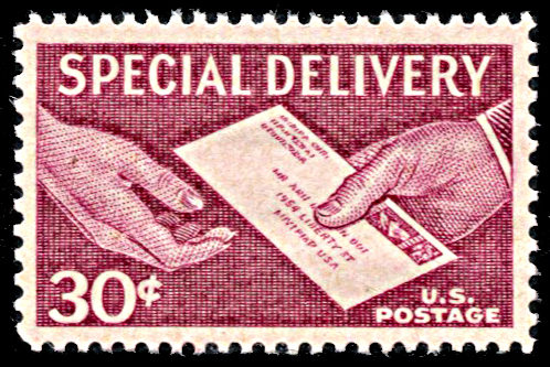 United States E21, MNH, Hand to Hand Special Delivery | United States ...