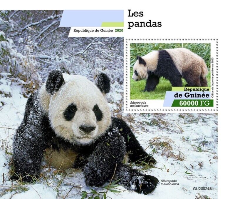 Guinea - 2020 Giant and Red Pandas - Stamp Souvenir Sheet - GU200248b ...