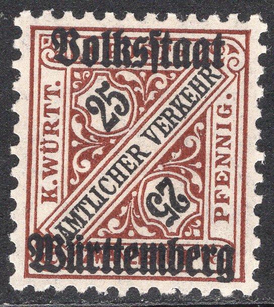 Wurttemberg Scott O157 | Europe - Germany & Colonies - German States ...