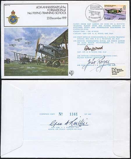FF12c 60th Ann of the Formation of No.1 Flying Training School Signed ...