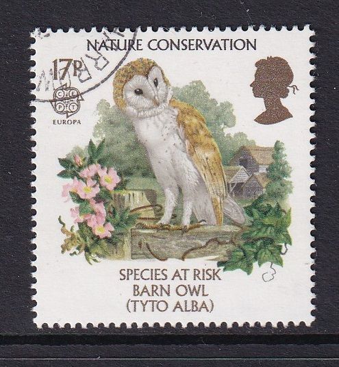 Great Britain #1141 cancelled 1986 Europa nature conservation 17p ...