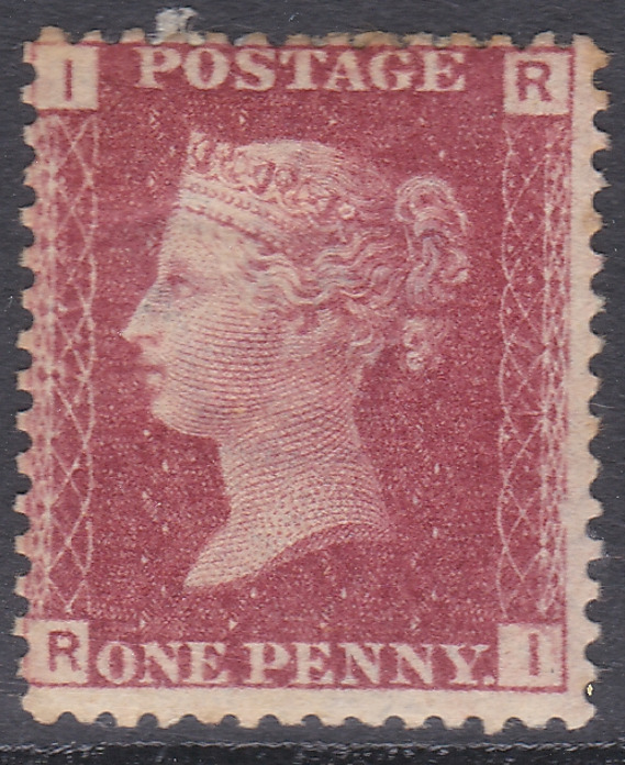 1858 1d Penny Red plate 71 Lettered R-I MOUNTED MINT | United States ...