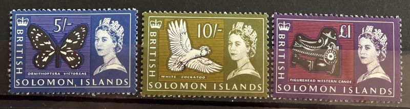 Br. Solomon Islands #140-142 MNH- SCV=$28.00 | Australia & Oceania ...