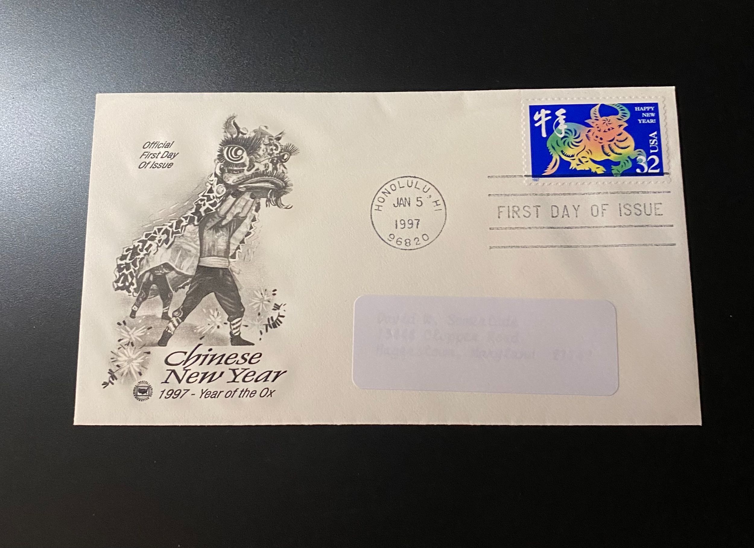 U.S. Scott #3120 Chinese New Year-Year of the Ox 1997 OG Single & PCS ...