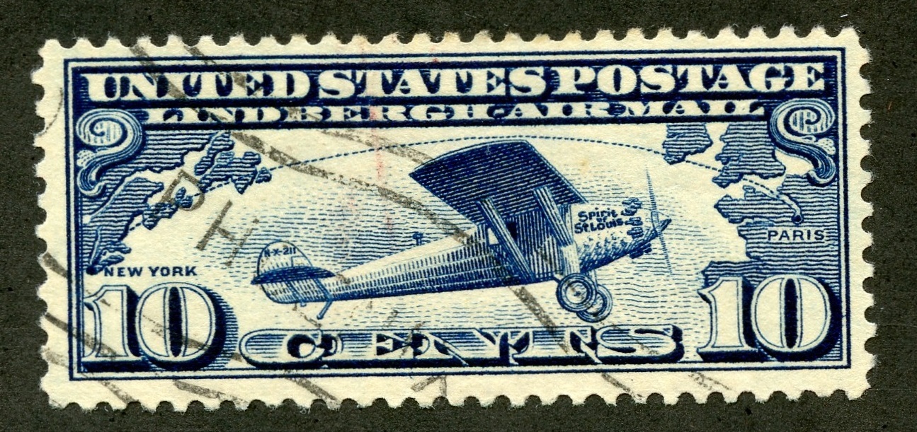 United States Scott C10 UH - 1927 Spirit of St. Louis - SCV $2.50 ...