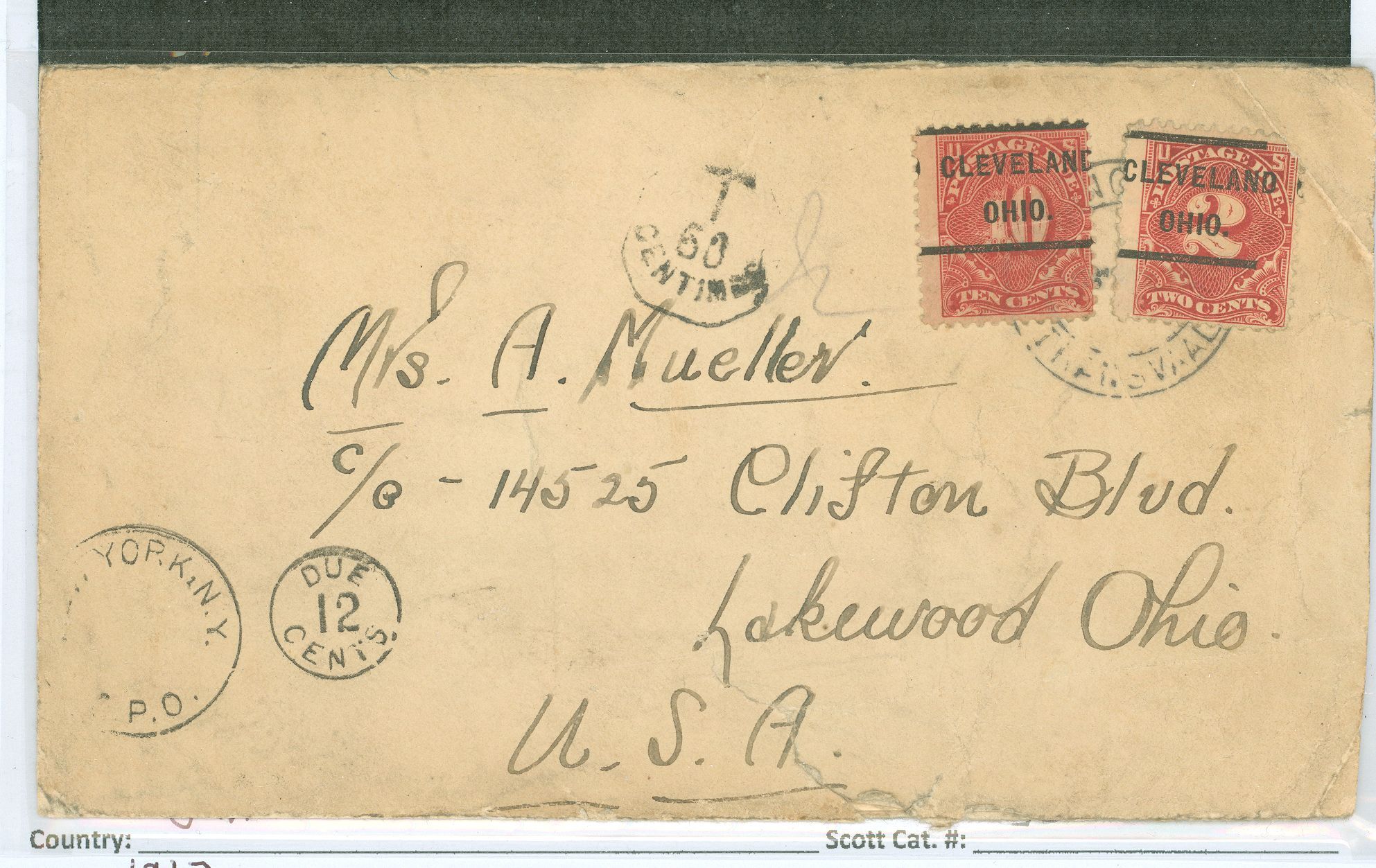 US J62/J65 1917 J62/J65 used from Transvaal, still due in NYC, great ...