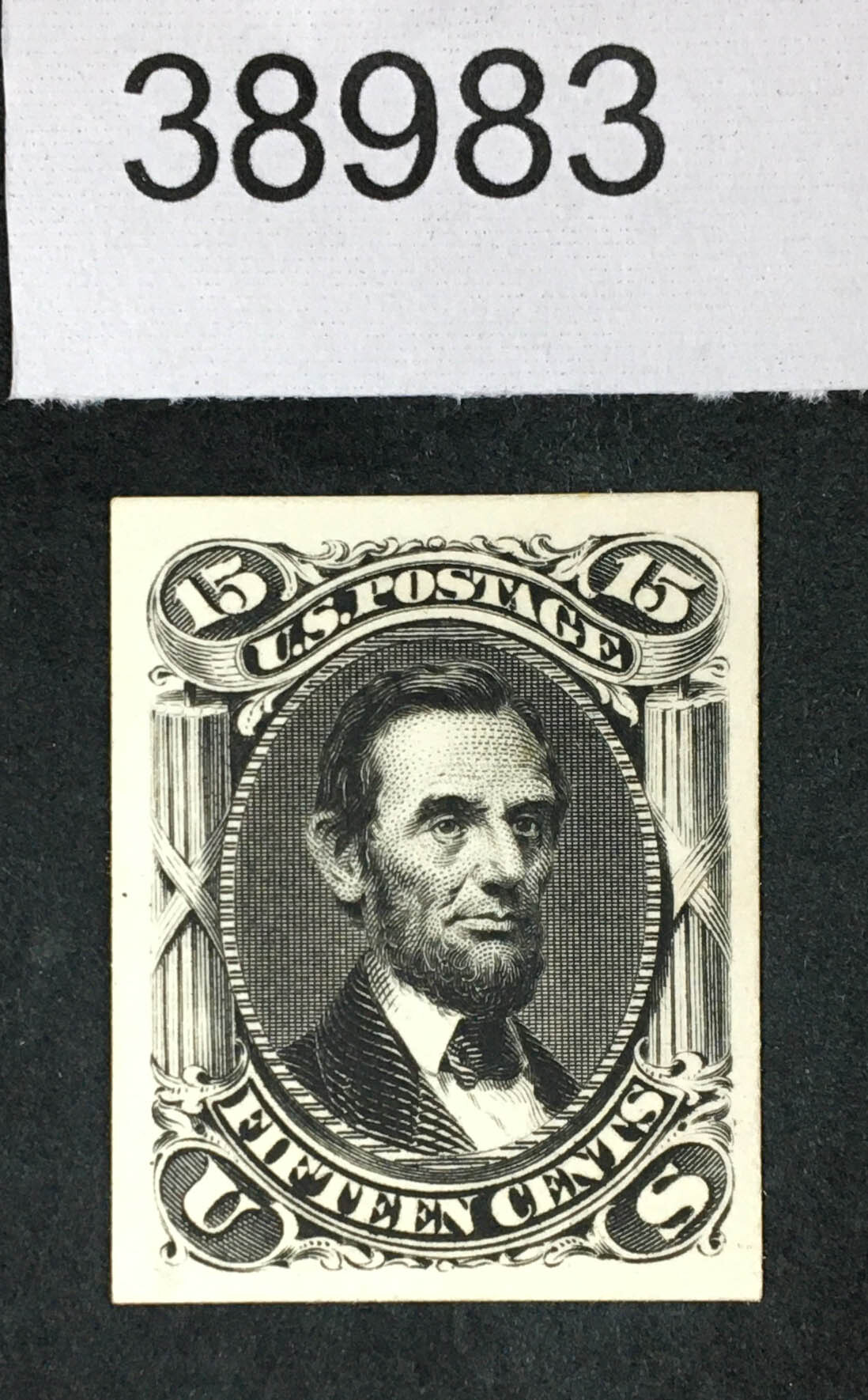 US Stamps # 77p4 Proof on Card XF $45 LOT #38983 | United States, Back ...