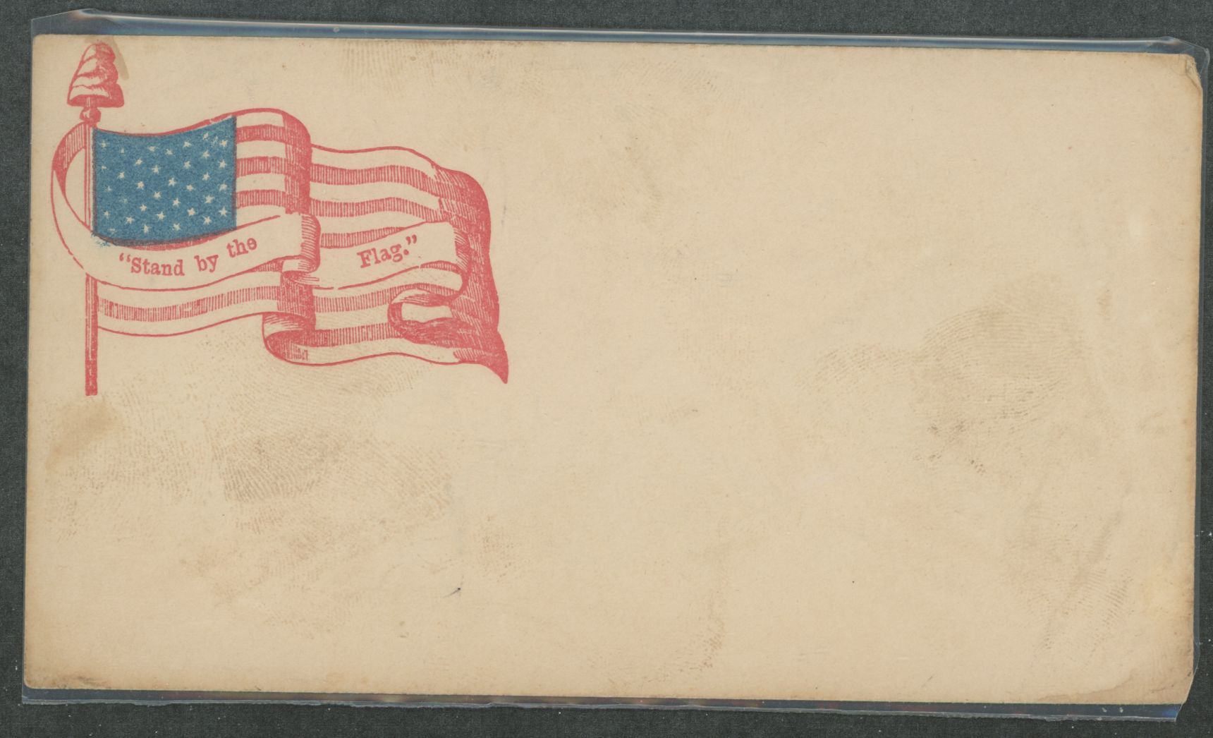 US Circa 1862 Civil War Patriotic cover "Stand by the Flag" with ...