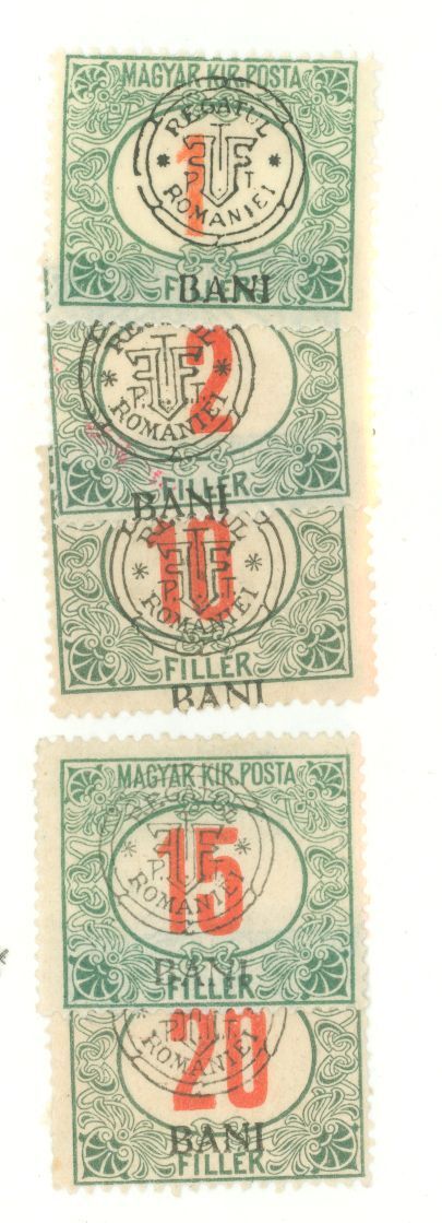 Hungary/Romanian Occupation/First Transylvania (5N) #5NJ1/5NJ7 Multiple ...