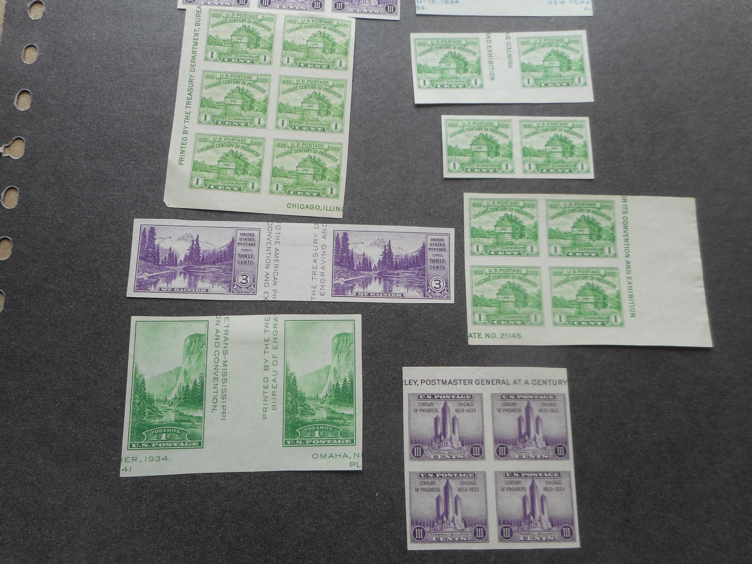 U.S. Collection of 10 Blocks & Pairs of the 766 & 767 Types | United ...