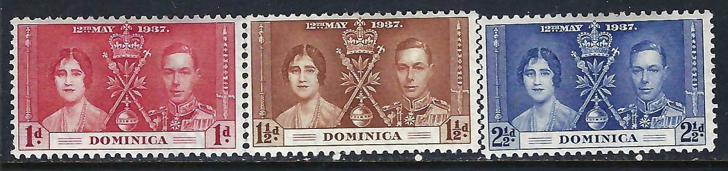 Dominica 94-96 MOG H13 | Caribbean - Dominica, General Issue Stamp ...