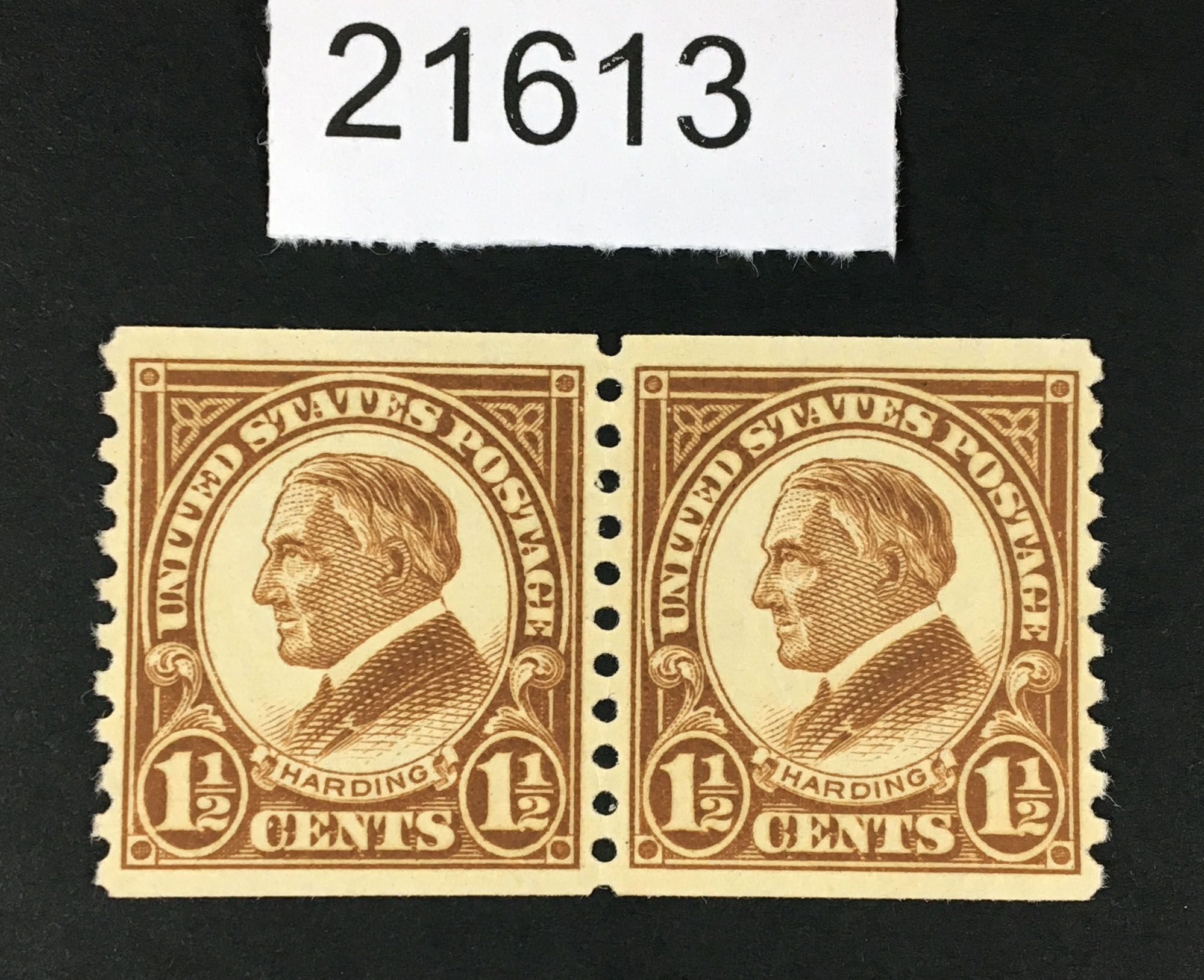 US Stamps # 598 Pair Mint OG NH XF Post Office Fresh Choice LOT # 21613 ...