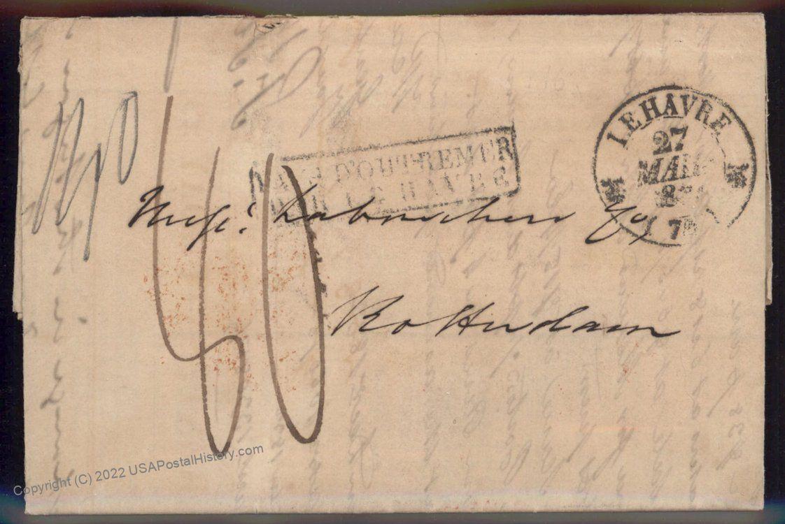 USA 1832 Havana Rotterdam NY Forwarding Agent Goodhue Holland Cover ...