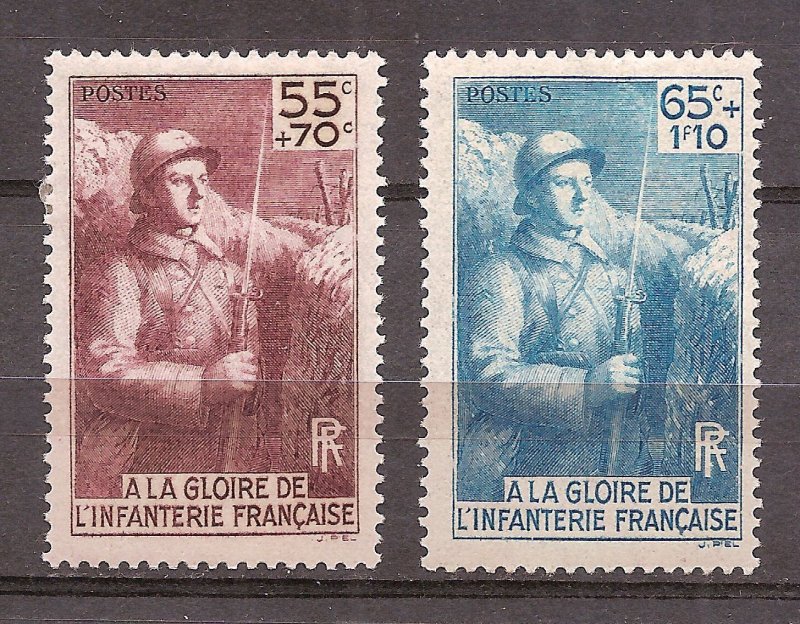 France - 1938 - Mi. 423-24 - Hing remainder - FR032 | Europe - France ...