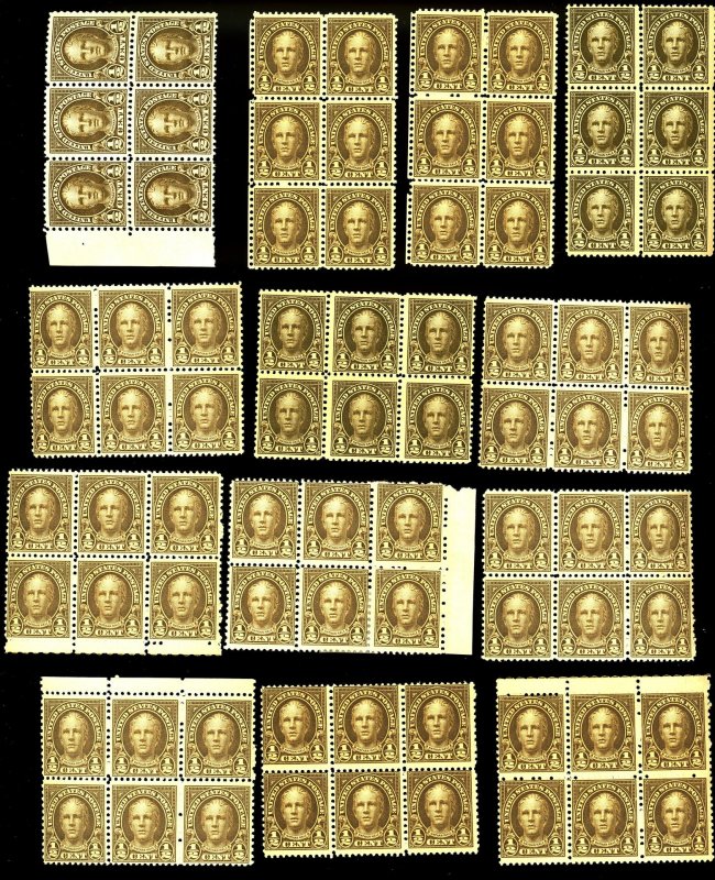 U.S. #653 Mint Block of 6 SET OG NH | United States, General Issue ...