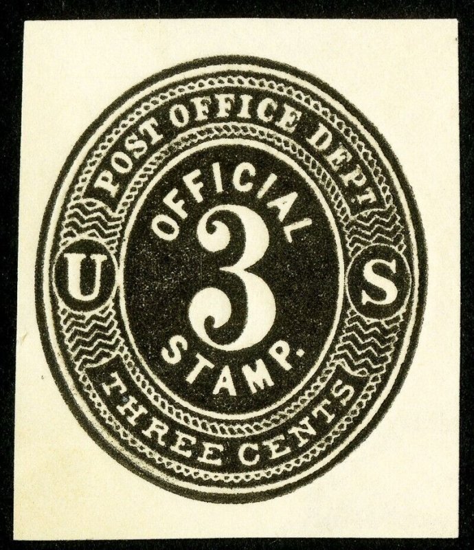 US Stamps # UO9 Official Cut Square Mint Superb Scott Value $140.00 ...