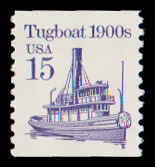PCBstamps US #2260 15c Tugboat, block tagging, MNH, (8) | United States ...