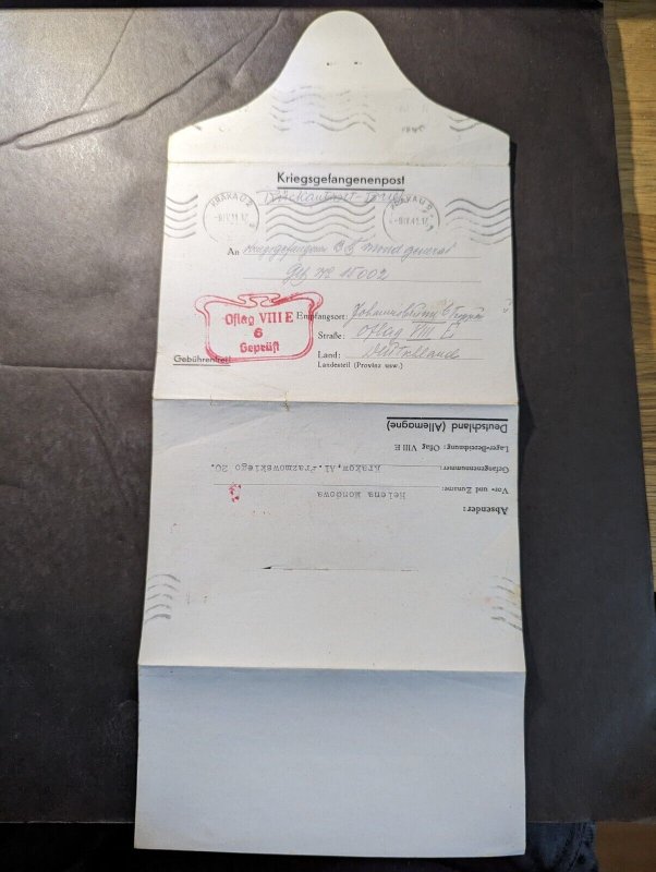 1941 Germany POW Cover Krakau to Offlag VIII Polish Jewish General ...