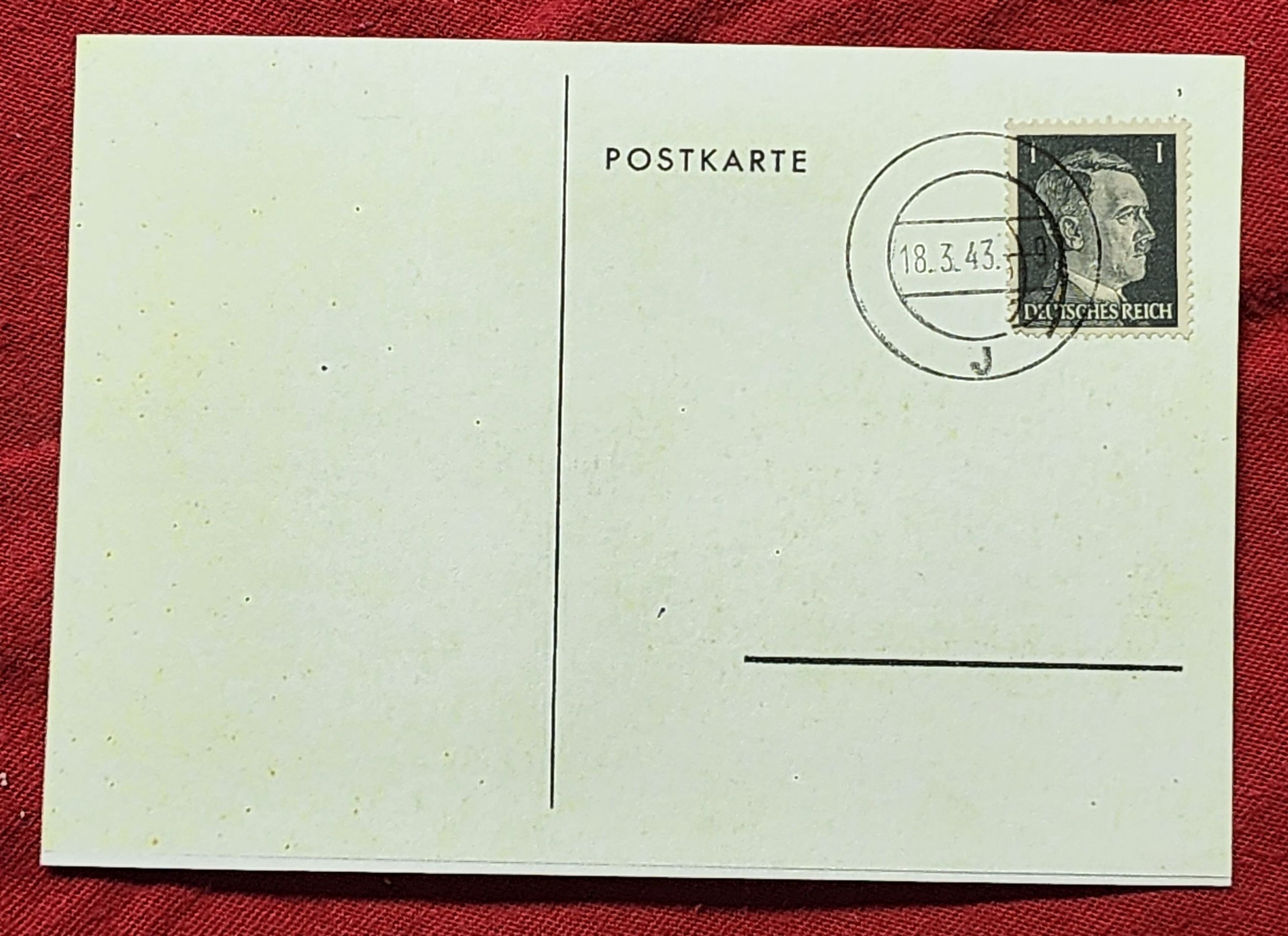 Nazi Germany Adolf Hitler w SS Third Reich propaganda postcard WW2 WWII ...