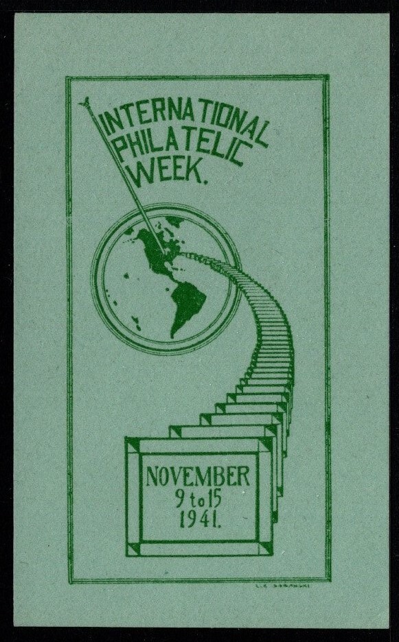 1941 US Cinderella International Philatelic Week November 9-15 MNH ...