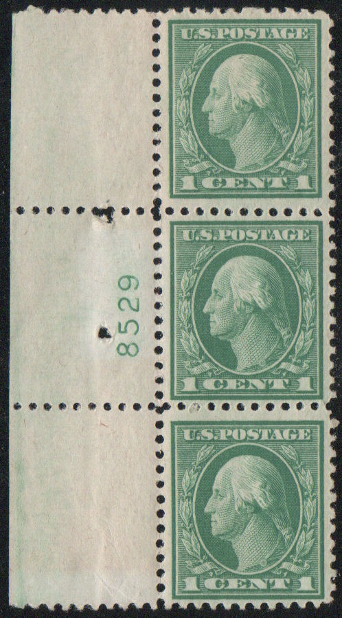 US #498 VF OG NH, plate strip of 3, SUPER NICE! | United States ...
