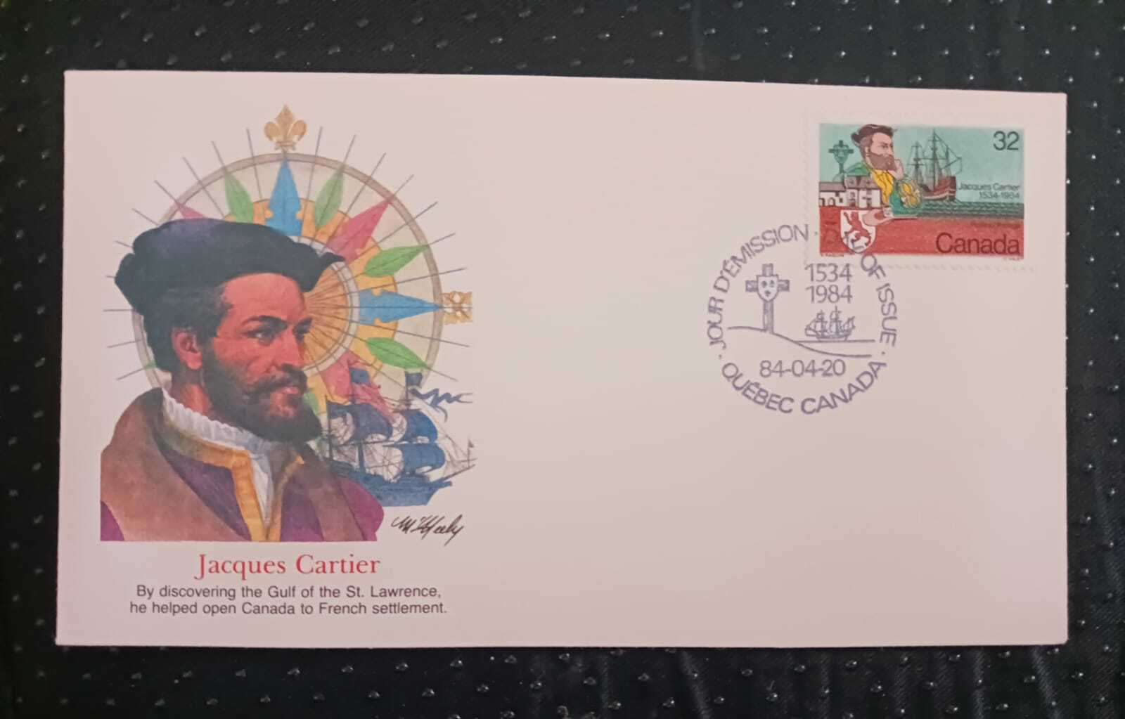 J) 1984 Canada, Jacques Cartier, by Discovering the Guit of the ST ...