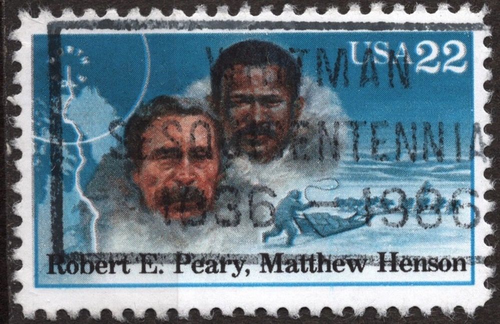 C#2223 22¢ Arctic Explorers: Robert E. Perry, Matthew Henson Single ...
