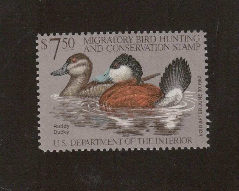 RW48 - Federal Duck Stamp. Single MNH. OG. V/F - X Fine. #02 RW48 ...