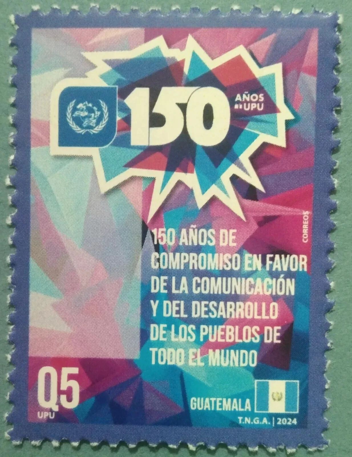 Guatemala 150 Years Of The UPU Stamp 2024-ZZIAA | Central & South ...