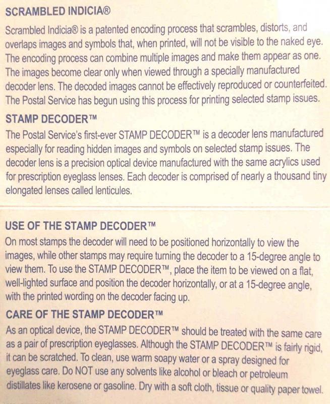 USPS Stamp Decoder for Hidden Images & Messages in Stamps from 1997 ...