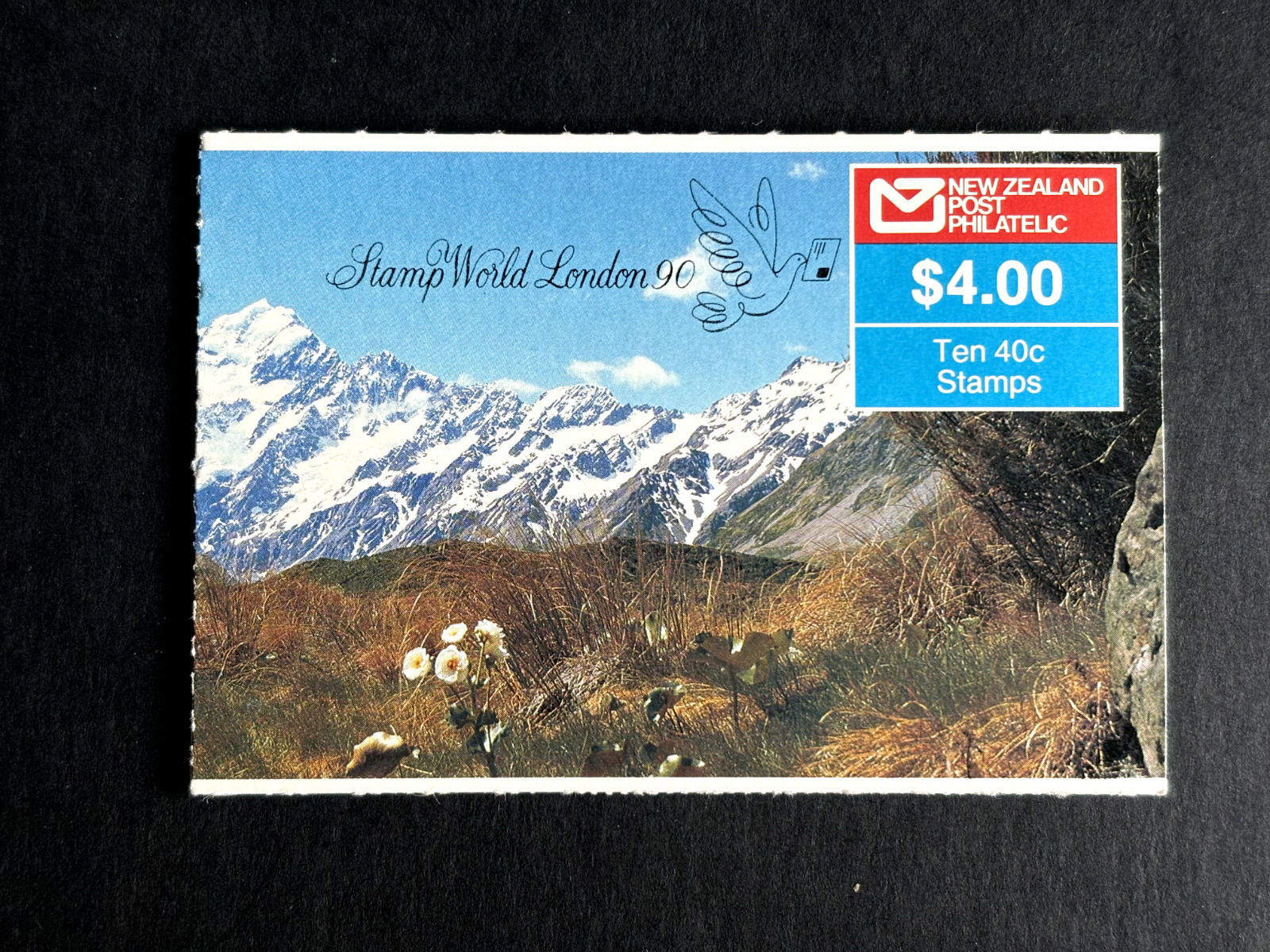 New Zealand: 1988, $4 Stamp Booklet, Stamp World 90 London Logo MNH ...