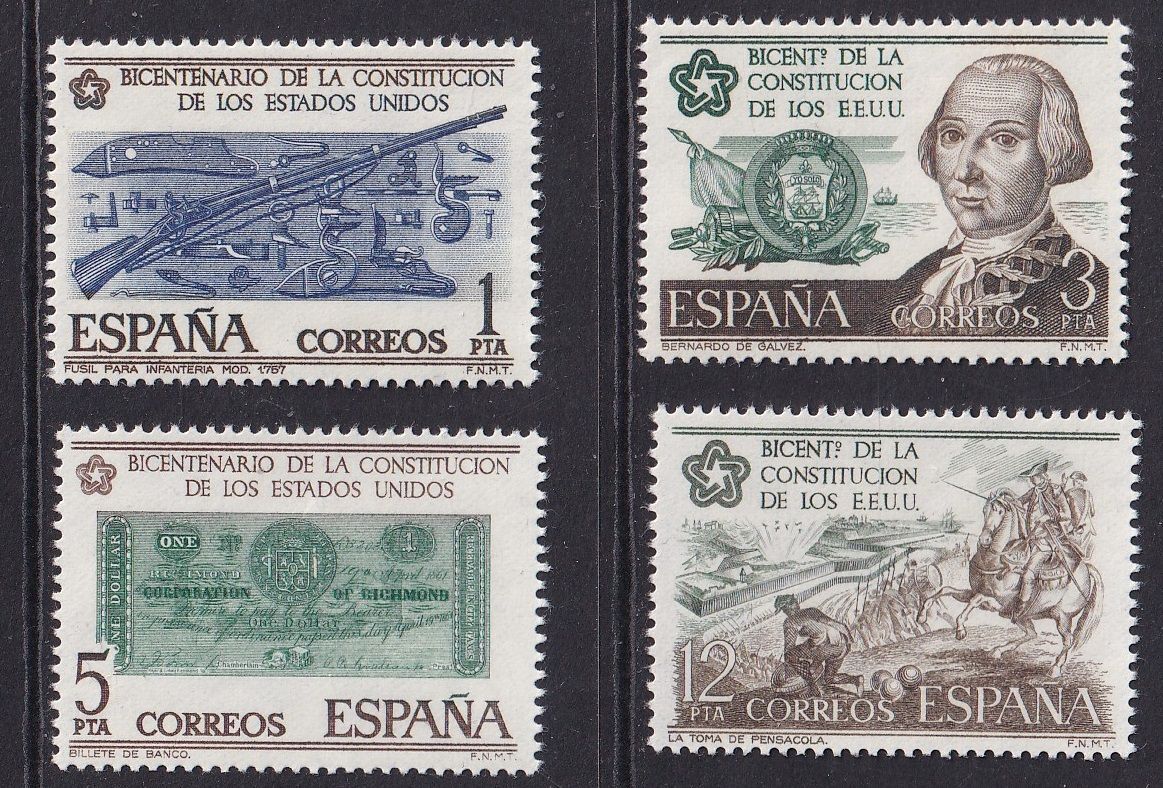 Spain #1947-1950 MNH 1976 American bicentennial | Europe - Spain ...