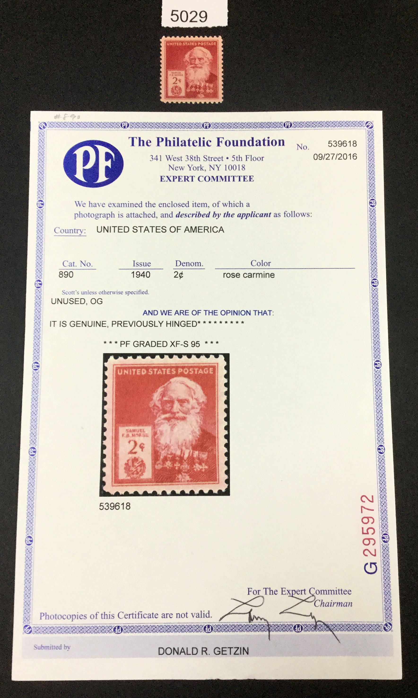 US Stamps #890 Mint OG H **Pf Graded Xf-S 95 Cert ** LOT #5029 | United ...