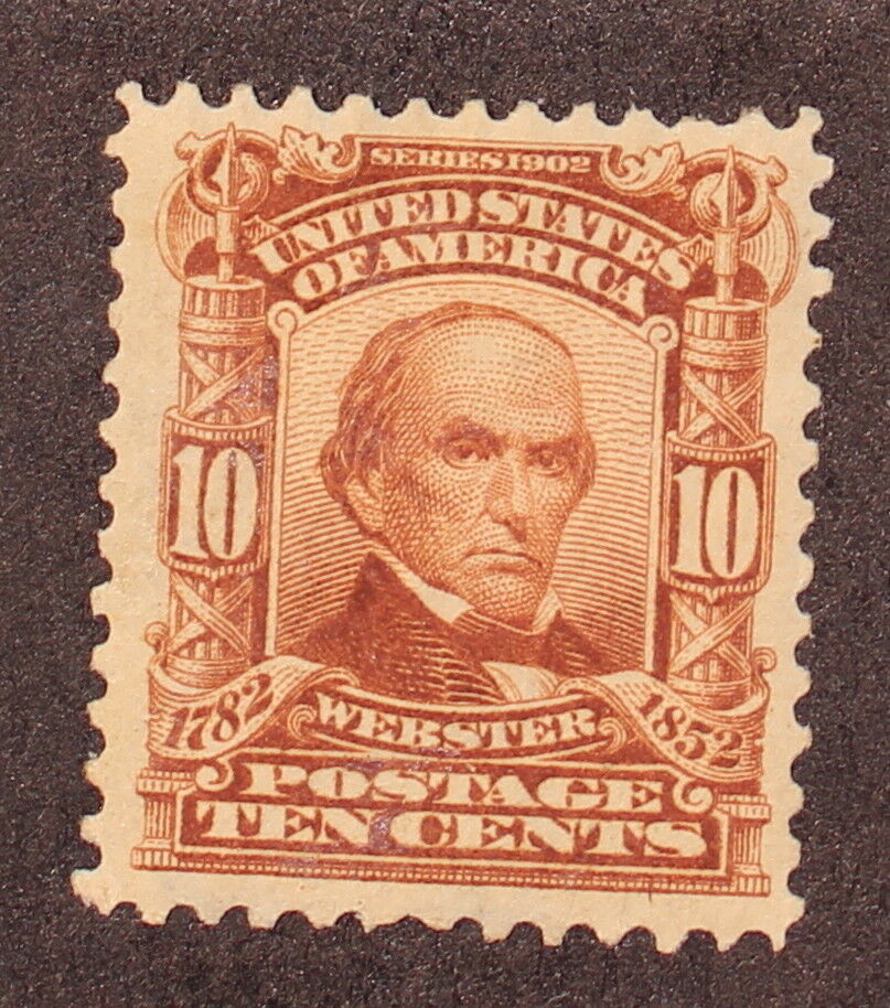 Scott 307 - 10 Cents Webster - OG MH - Bright Color - SCV - $60.00 ...