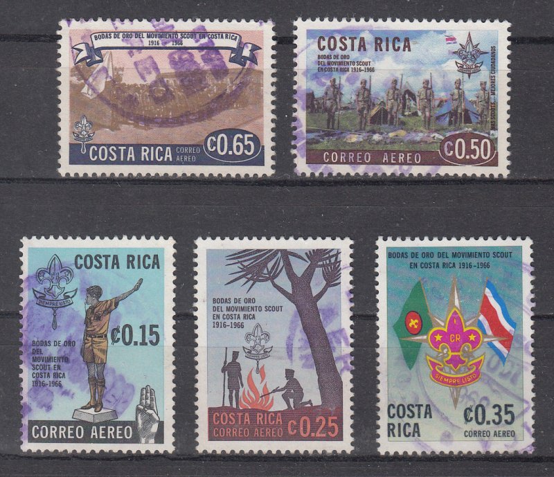 Costa Rica Scott #C475-C479 Used | Central & South America - Costa Rica ...